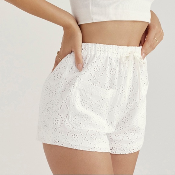 House of CB | Shorts | House Of Cb White Broderie Anglaise Shorts ...